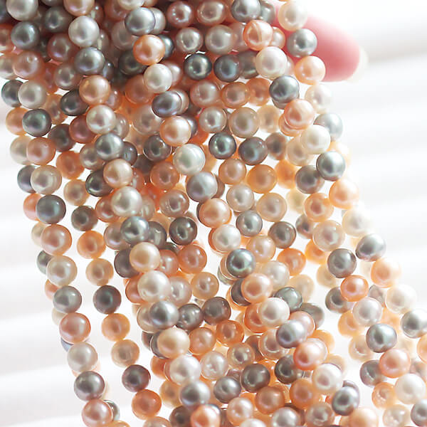 7-8mm Multicolor Round Cultured Freshwater Pearl Material - Buy pearl ...